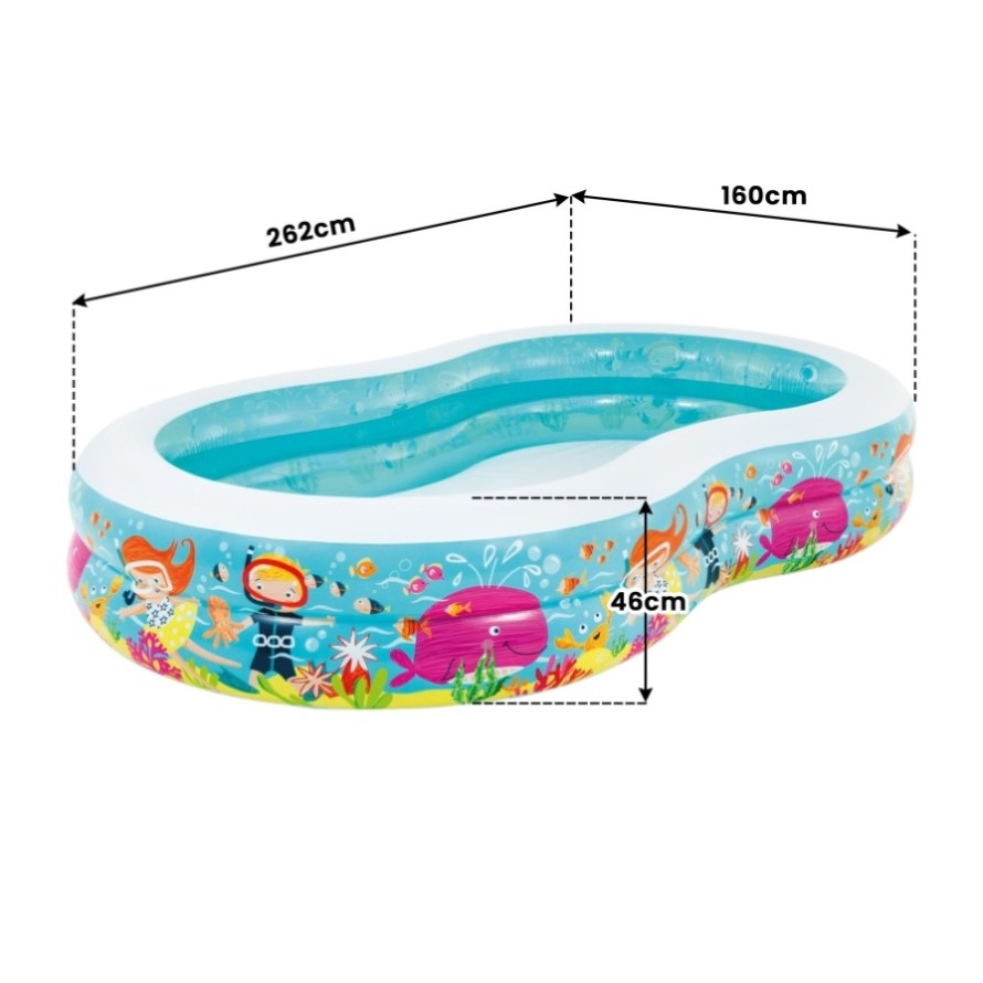 Intex Swim Center Snorkel Fun Inflatable Pool 56490NP – ZNTS Wholesale ...