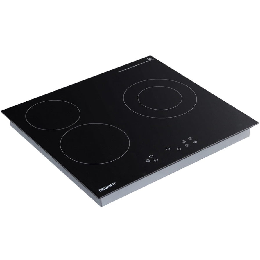 Devanti Electric Ceramic Cooktop 60cm Kitchen Cooker 4 Burner Hob Touch ...