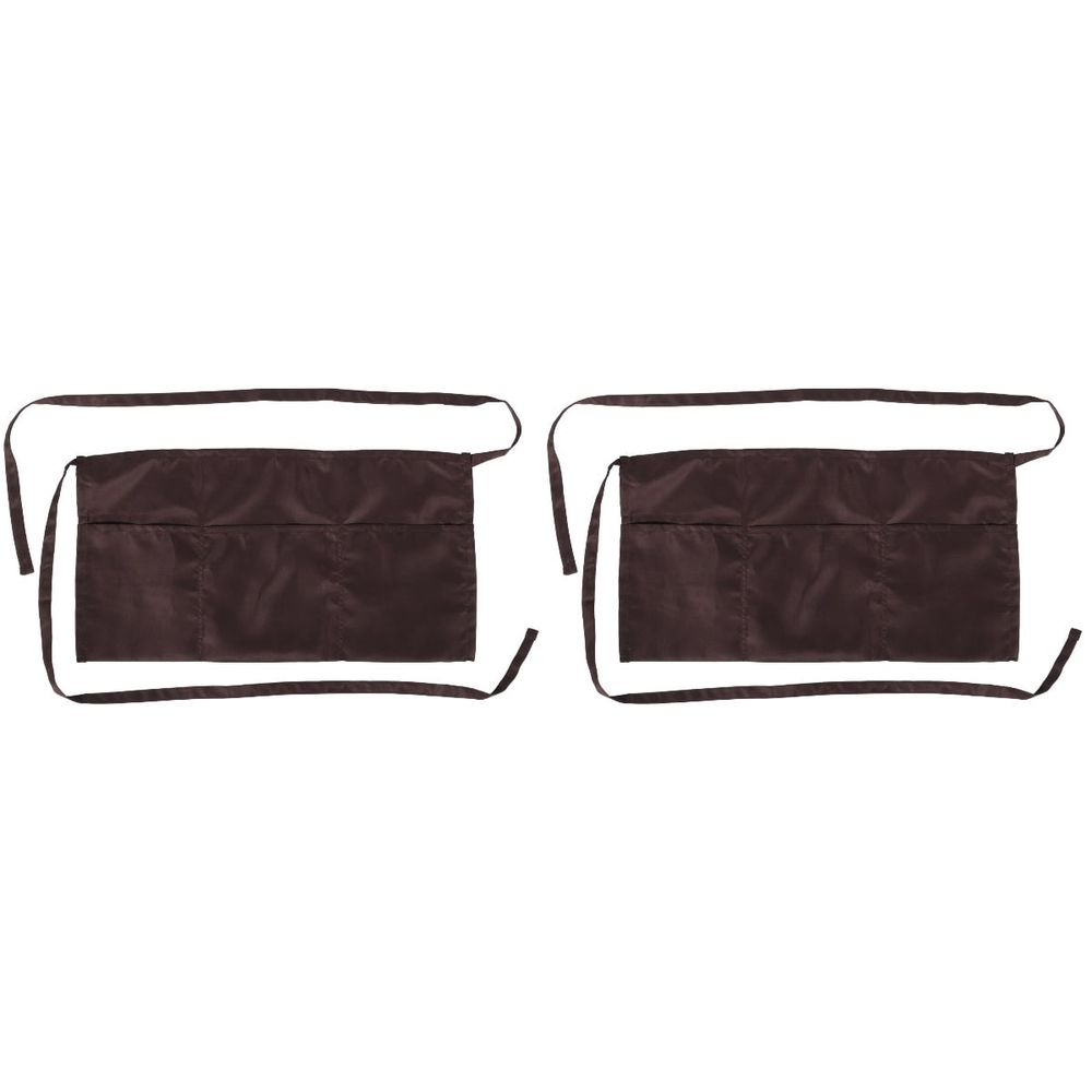 2-Pack Adjustable Polyester Cotton Aprons for Men with Pockets ...
