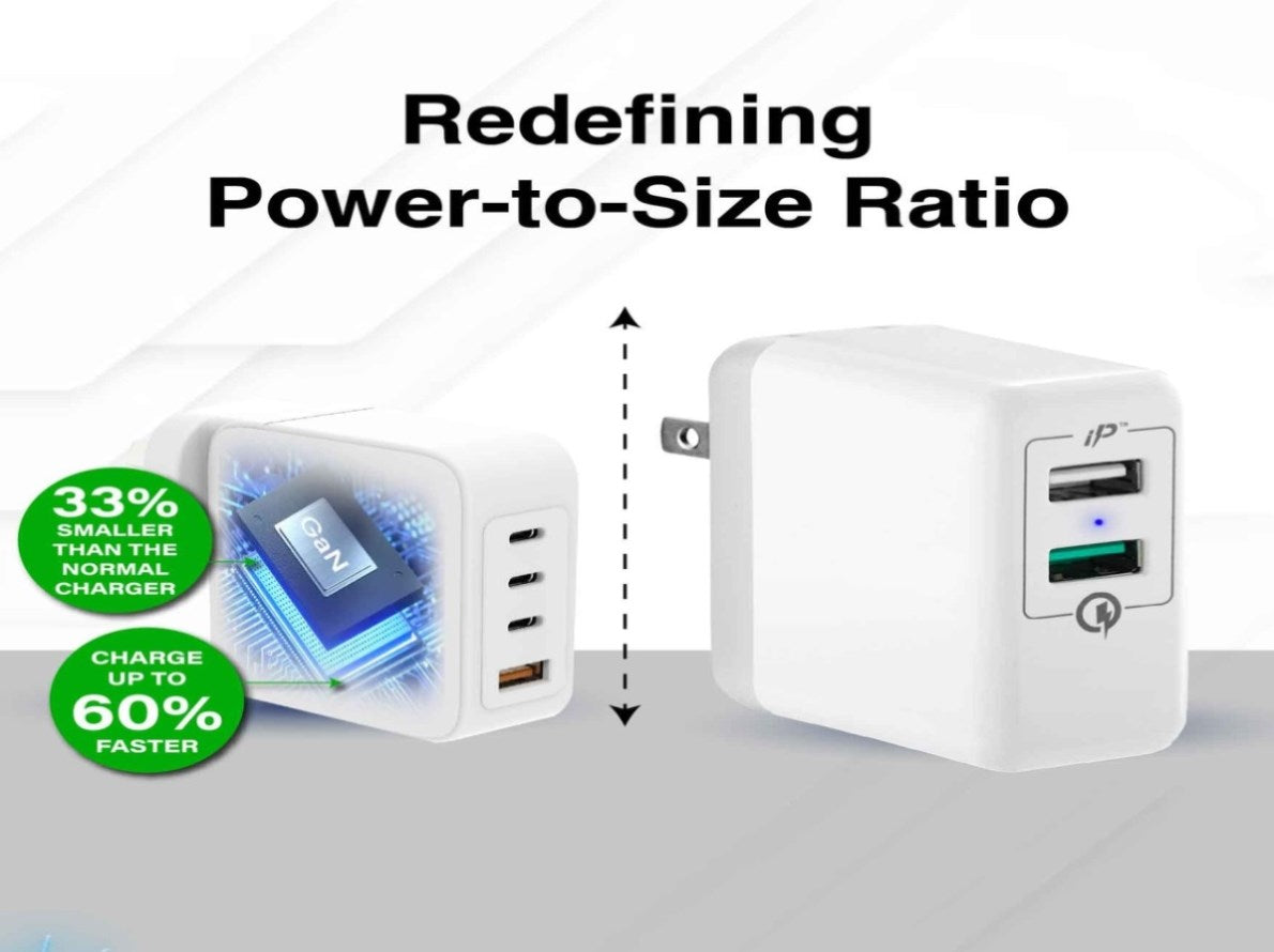 Laser 100W GaN USB-C and USB-A Wall Charger V1031-PW-100WWC-446 – ZNTS ...